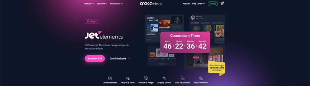 Crocoblock: Los mejores addons para Elementor de 2025