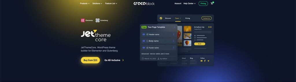 Crocoblock: Los mejores addons para Elementor de 2025